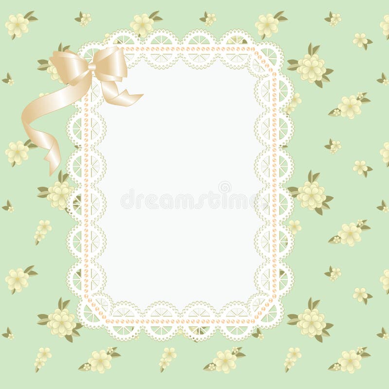 Lace frame stock vector. Illustration of doily, easter - 45735179
