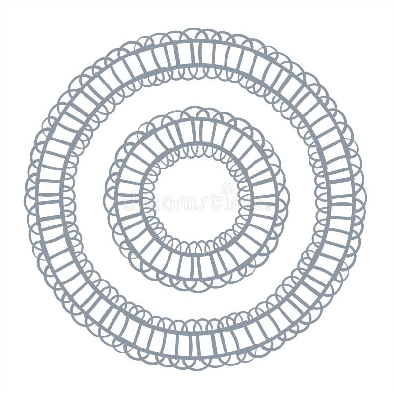 Lace Frame Vector Decorative Design Element Background Hand Drawn ...