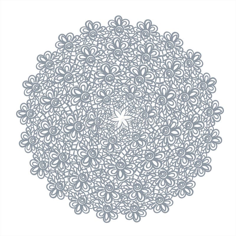 Lace Frame Vector Decorative Design Element Background Hand Drawn ...