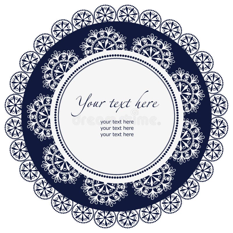 Lace frame. stock vector. Illustration of design, antique - 59929889