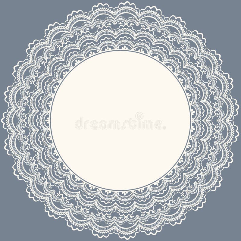 Lace Frame. Wedding Invitation. Stock Vector - Illustration of ...