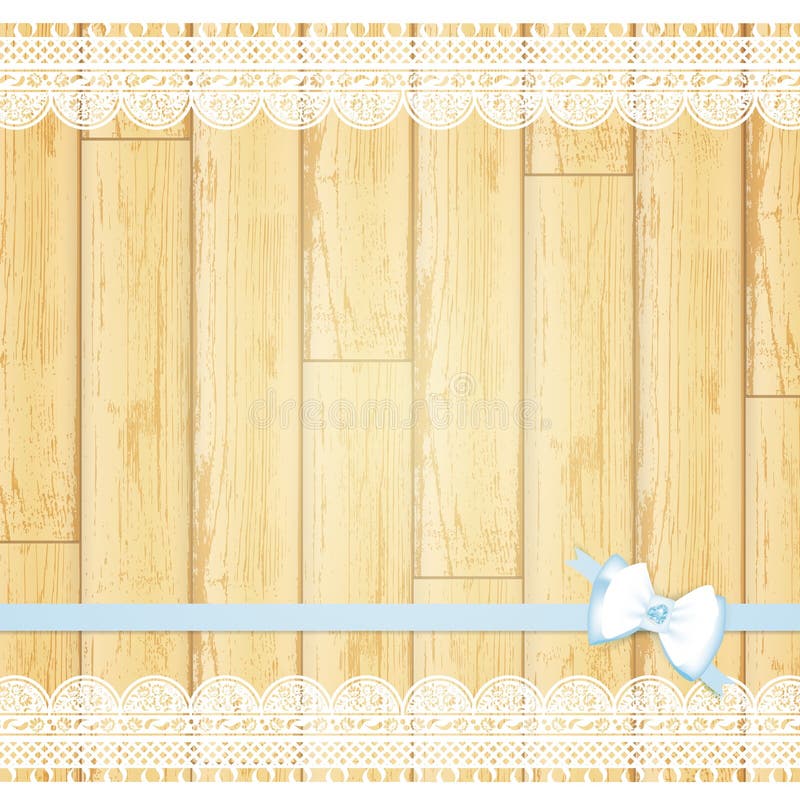 Lace Frame at Wooden Background Stock Vector - Illustration of ...
