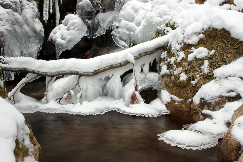 Lace ice stock photo. Image of lace, travertin, winter - 26795022