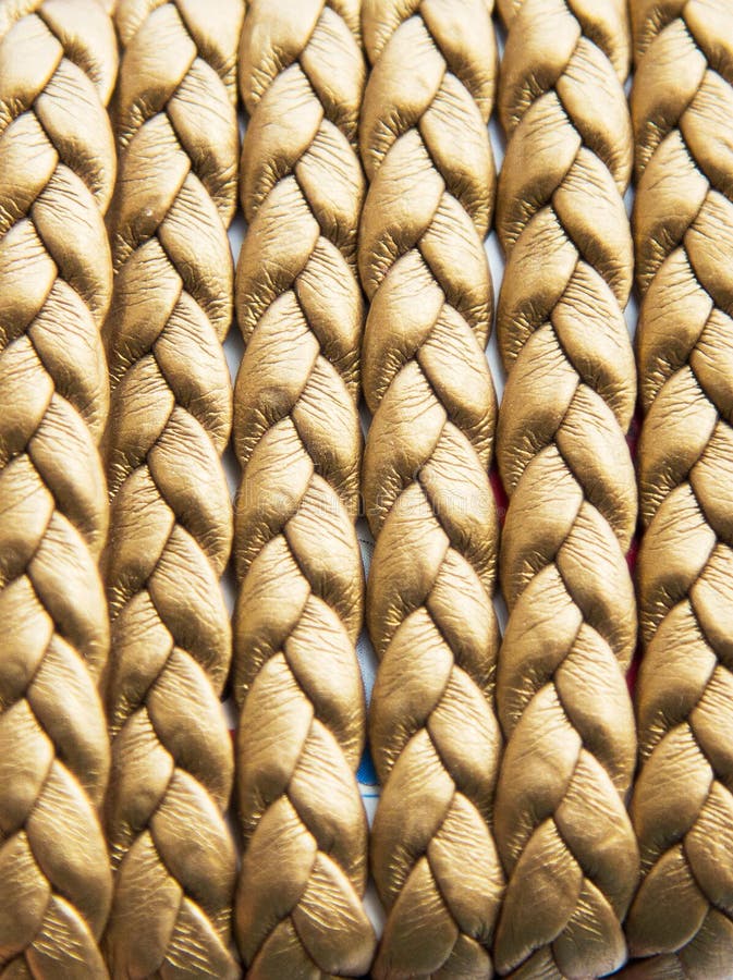 Lace leather Golden stock photo. Image of braid, commodity - 52003344