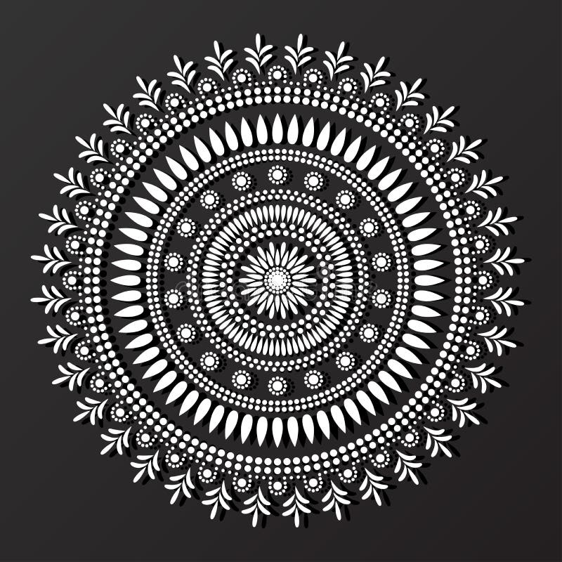 Lace Mandala Design Pattern Vector Stock Vector - Illustration of ...
