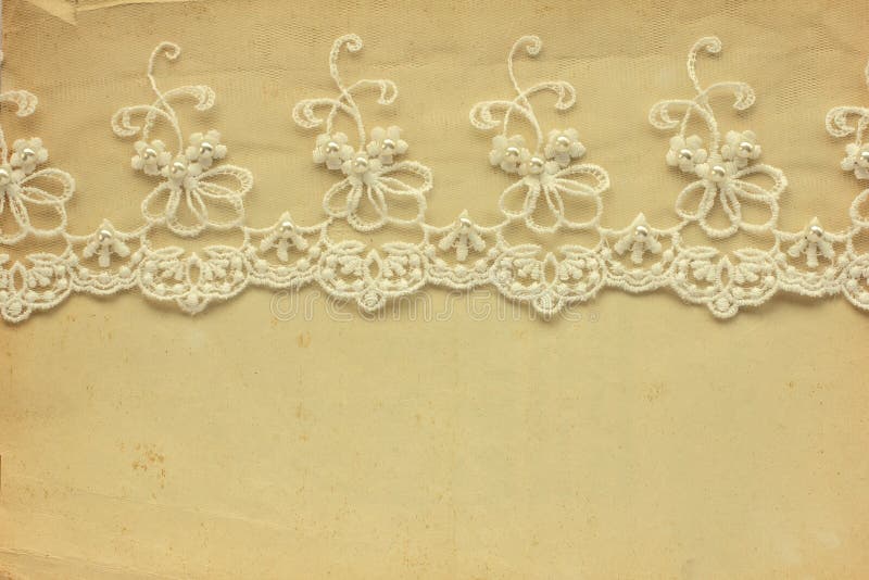 Lace on the old paper stock photo. Image of grungy, dirt - 34198044