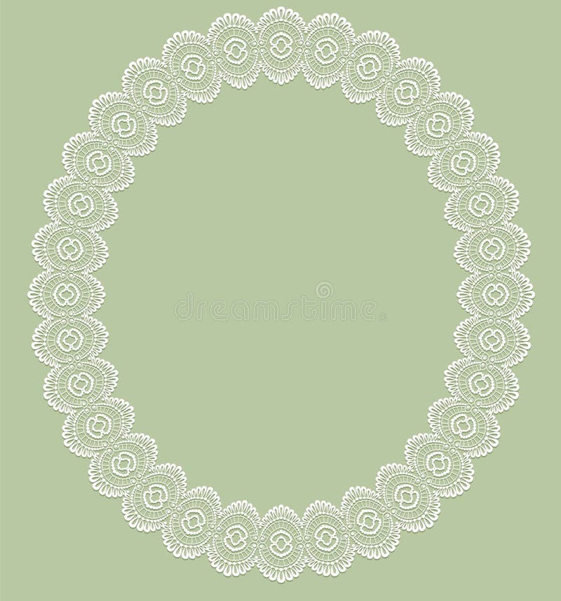 Oval lace frame stock vector. Illustration of ornate - 153259862