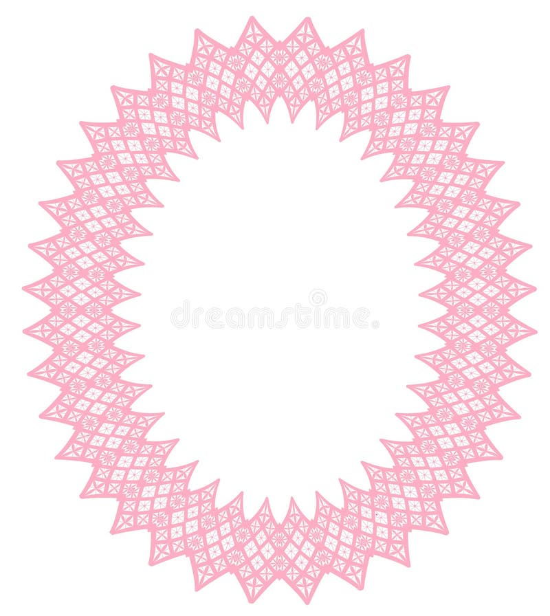 Lace oval frame stock vector. Illustration of abstract - 179020642