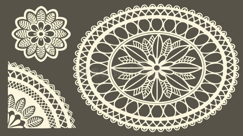 Lace Pattern, Ornate Textile Design Vector Design Generative AI Stock ...