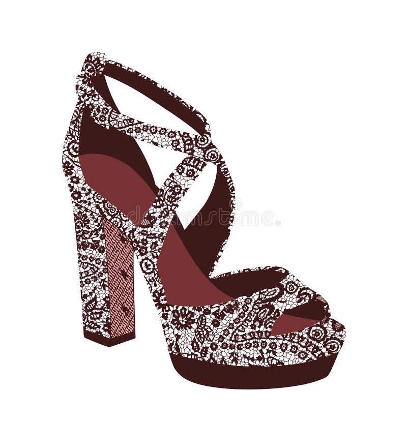 Patterned Shoes. Batik, Doodle, Zentangle Design. it May Be Used for ...