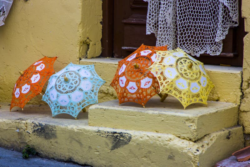 Lace of Lefkara stock image. Image of decor, larnaca - 100042689