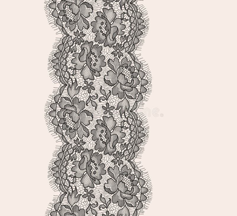 Lace Ribbon Seamless Pattern. Stock Vector - Illustration of drawn ...