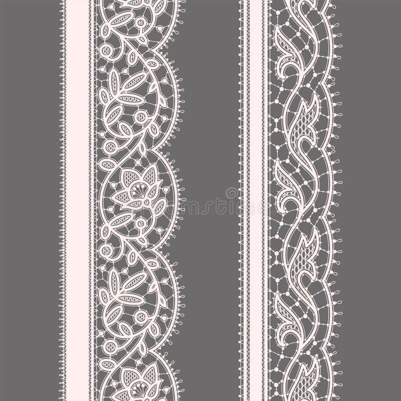 Lace ribbon stock vector. Illustration of ornamental - 117128143
