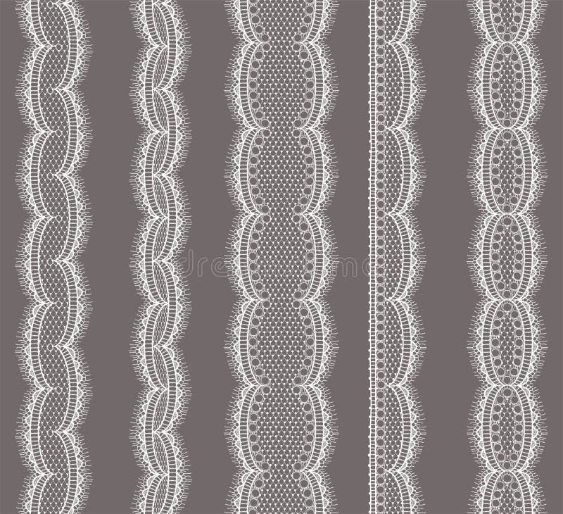 Lace Ribbon Vertical Seamless Pattern. Stock Vector - Illustration of ...