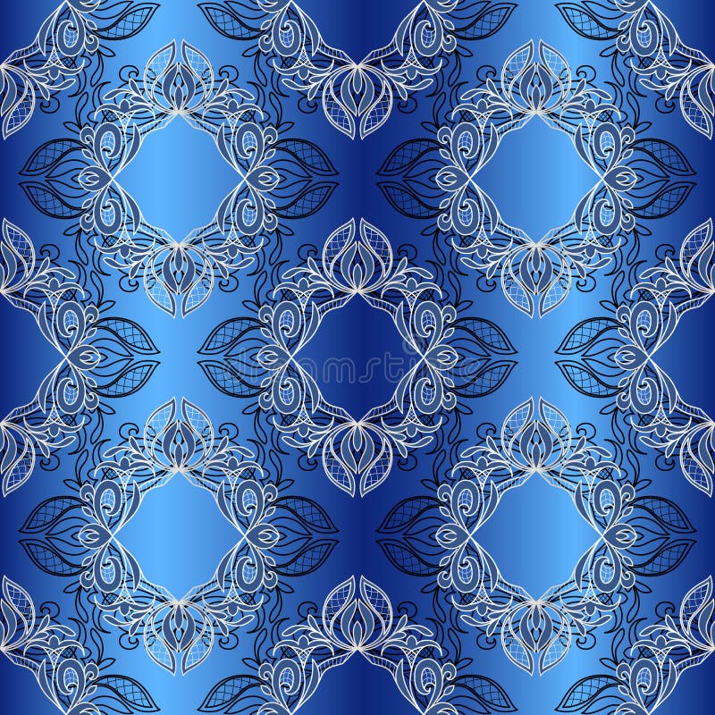 Lace Seamless Abstract Pattern. Vintage Floral Lace Elements, Gradient ...