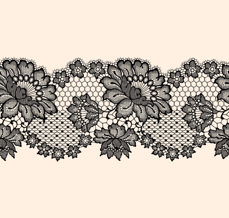 Lace Seamless Pattern. stock illustration. Illustration of brocade ...
