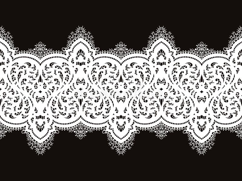 Lace seamless pattern stock vector. Illustration of ornate - 123556619