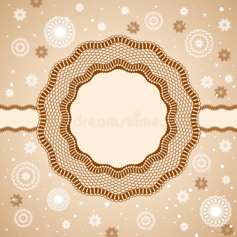 Lace_snow stock vector. Illustration of spiral, decoration - 20627834