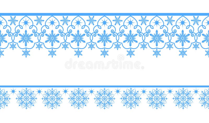 Lace snowflakes borders stock vector. Illustration of texture - 79862287