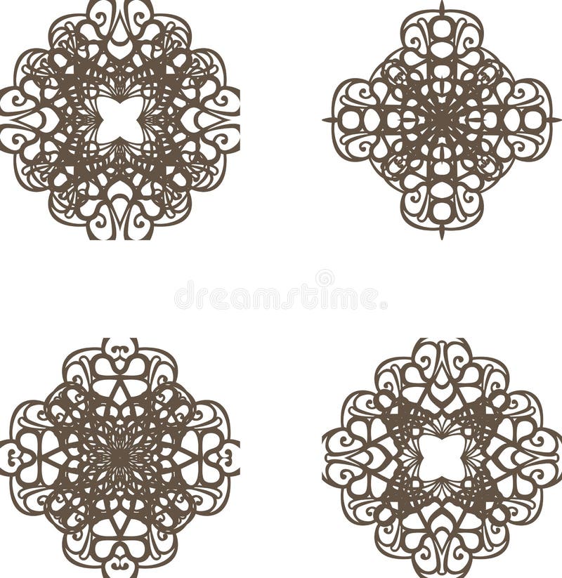 Lace symbols stock vector. Illustration of ornament, embroidery - 58823797