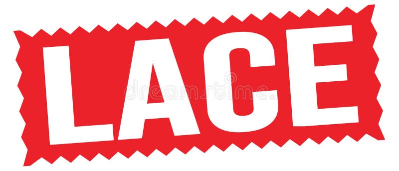 LACE Text Written on Red Stamp Sign Stock Illustration - Illustration ...