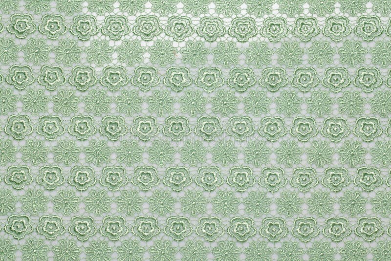 Green Lace Fabric Textile Texture Stock Image - Image of abstract, sack ...