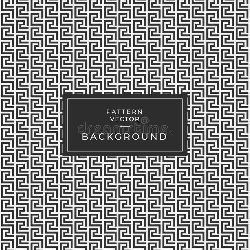 Seamless Greek Key Geometric Pattern Background Stock Vector ...