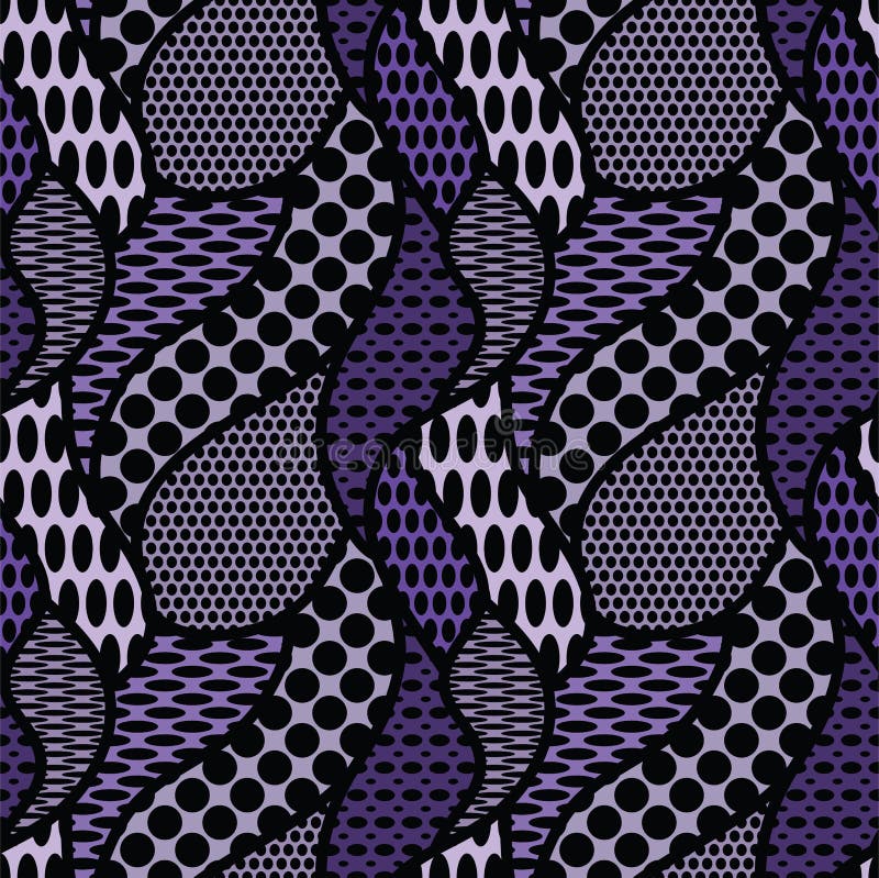 Lace Vector Fabric Seamless Pattern Stock Vector - Illustration of ...