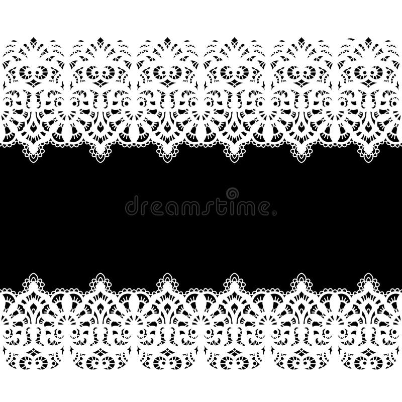 Lace seamless pattern stock vector. Illustration of classic - 123864656