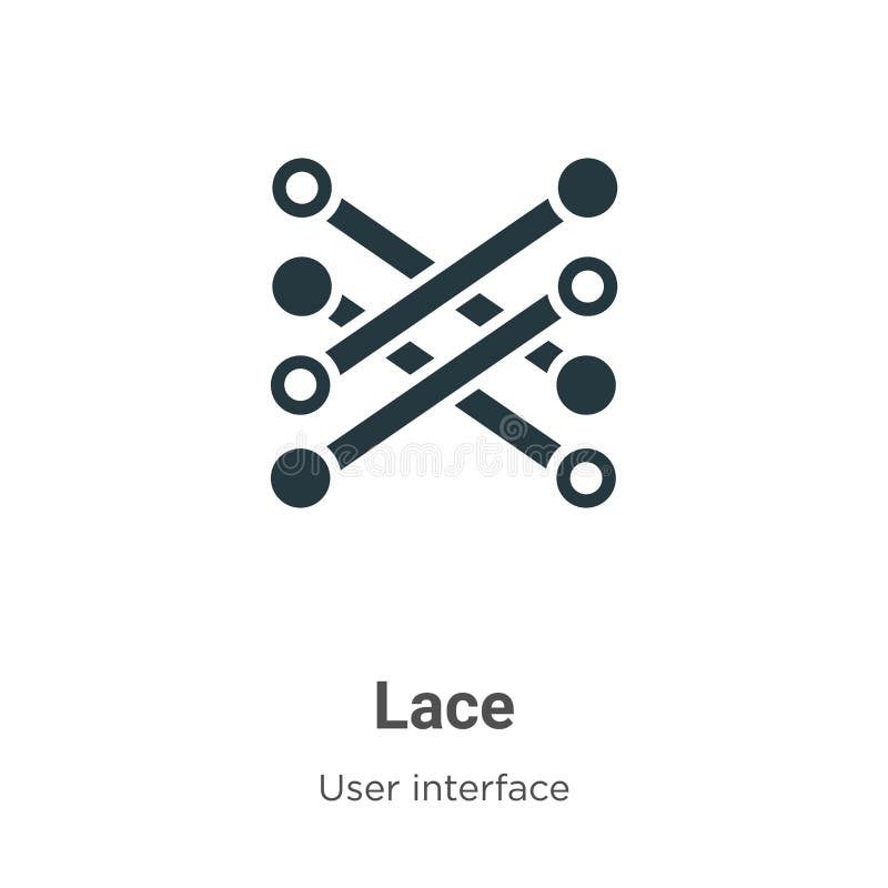 Lace Icon in Filled, Thin Line, Outline and Stroke Style. Vector ...