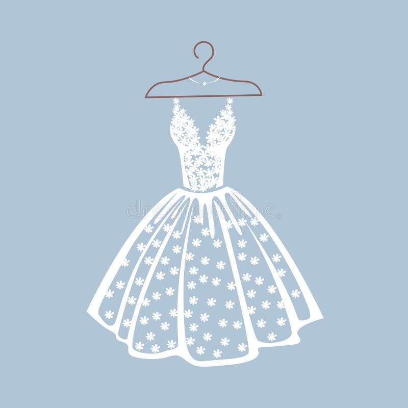 Wedding Dress Hanger Stock Illustrations – 1,788 Wedding Dress Hanger ...