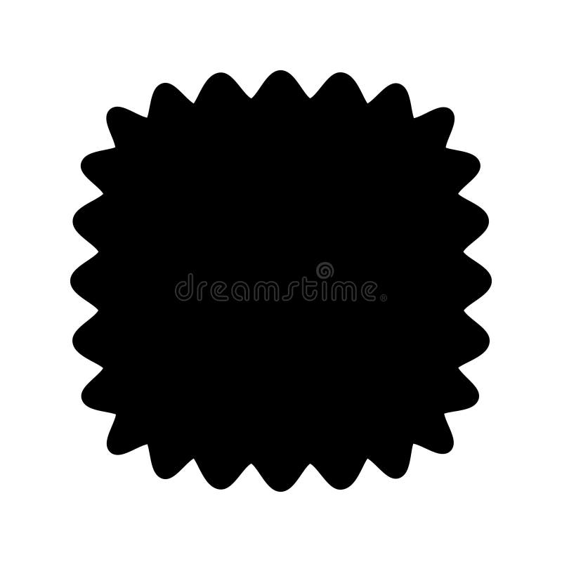 Laced Squircle or Square with Rounded Borders Shape. Simple Geometric ...