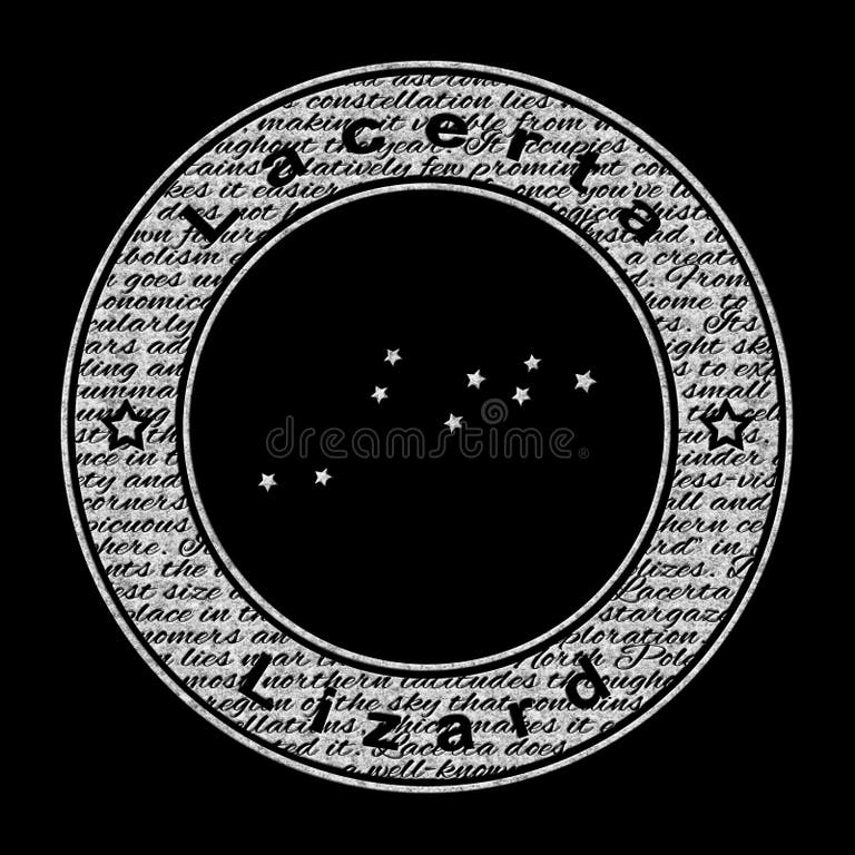 Lacerta Star Constellation, Lizard Constellation Stock Image - Image of ...