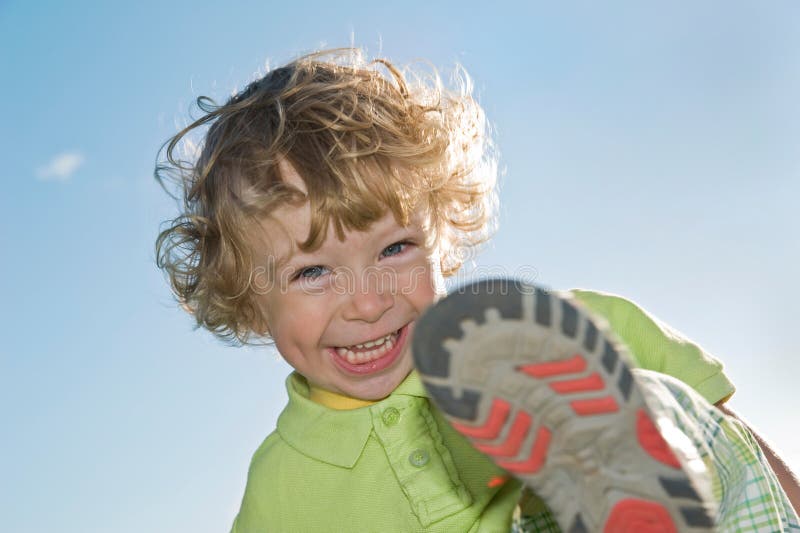 Lachendes Kind stockbild. Bild von gesicht, kindheit - 60324141