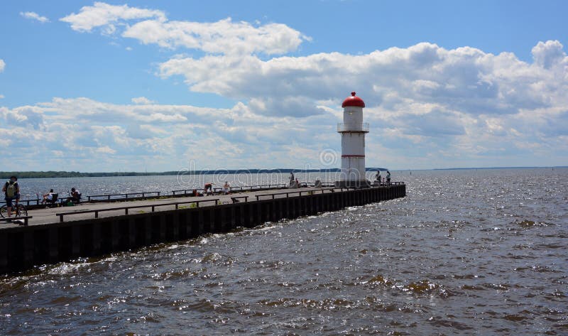 Lachine Range Front Lighthouse Range Towers Editorial Stock Photo ...