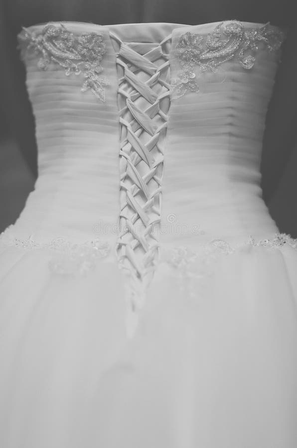 Lacing wedding dress stock photo. Image of material, engagement - 44680038