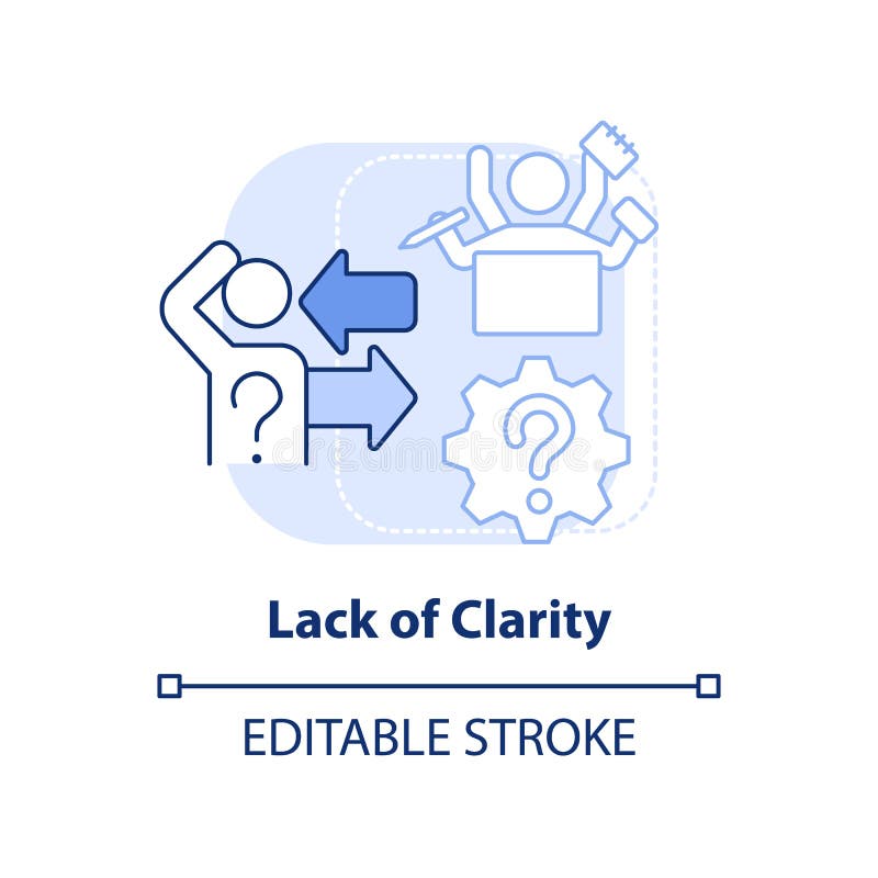 Lack of Clarity Light Blue Concept Icon Stock Illustration ... Lack of Clarity Light Blue Concept Icon Stock Illustration ...