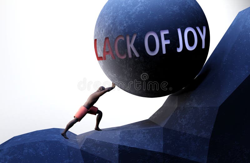 Lack of Joy and Life - Pictured As a Word Lack of Joy and a Wreck Ball ... Lack of Joy and Life - Pictured As a Word Lack of Joy and a Wreck Ball ...