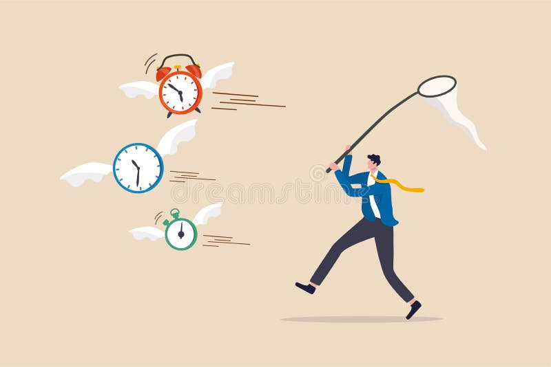 Person Running Out Time Stock Illustrations – 214 Person Running Out ...