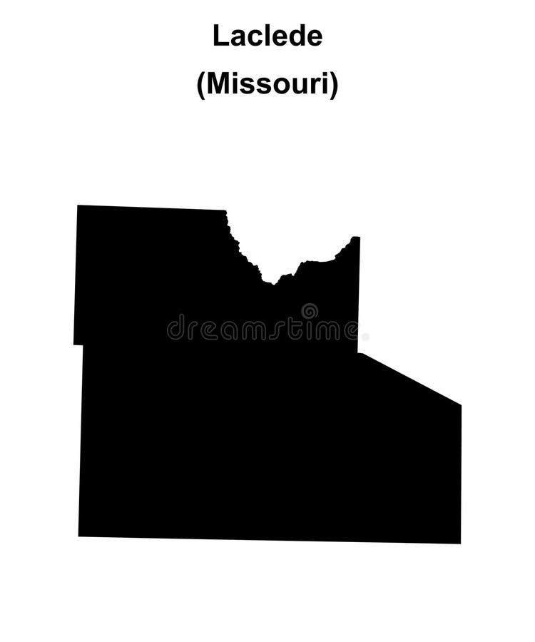 Laclede outline map stock illustration. Illustration of boundaries ...