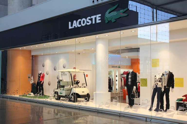 Lacoste editorial stock image. Image of boutique, malaga - 19543679