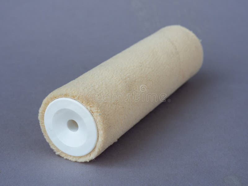 Lacquer Roller on a Gray Background Stock Image - Image of dismantle ...