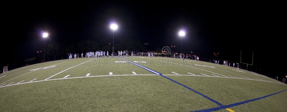 Lacrosse Field during Night Game Stock Image - Image of season, green ...