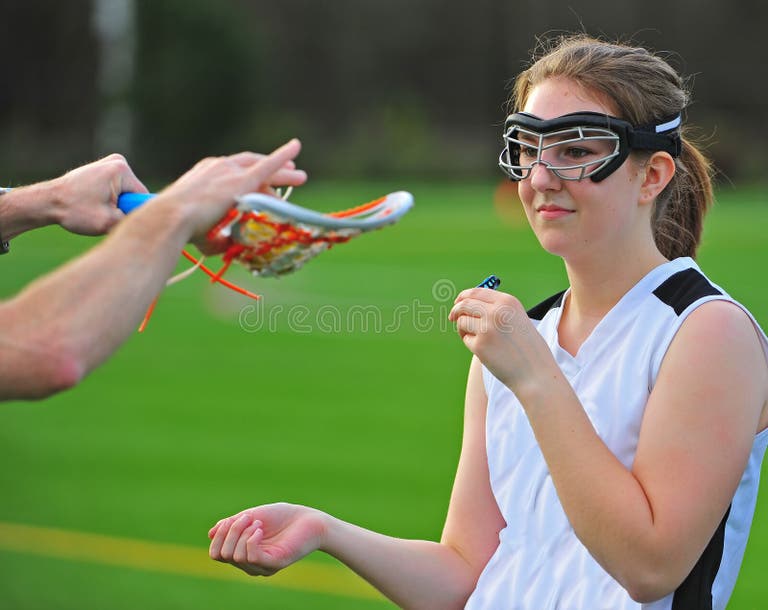 Lacrosse Girls stick check stock photo. Image of hankerchief - 19953834
