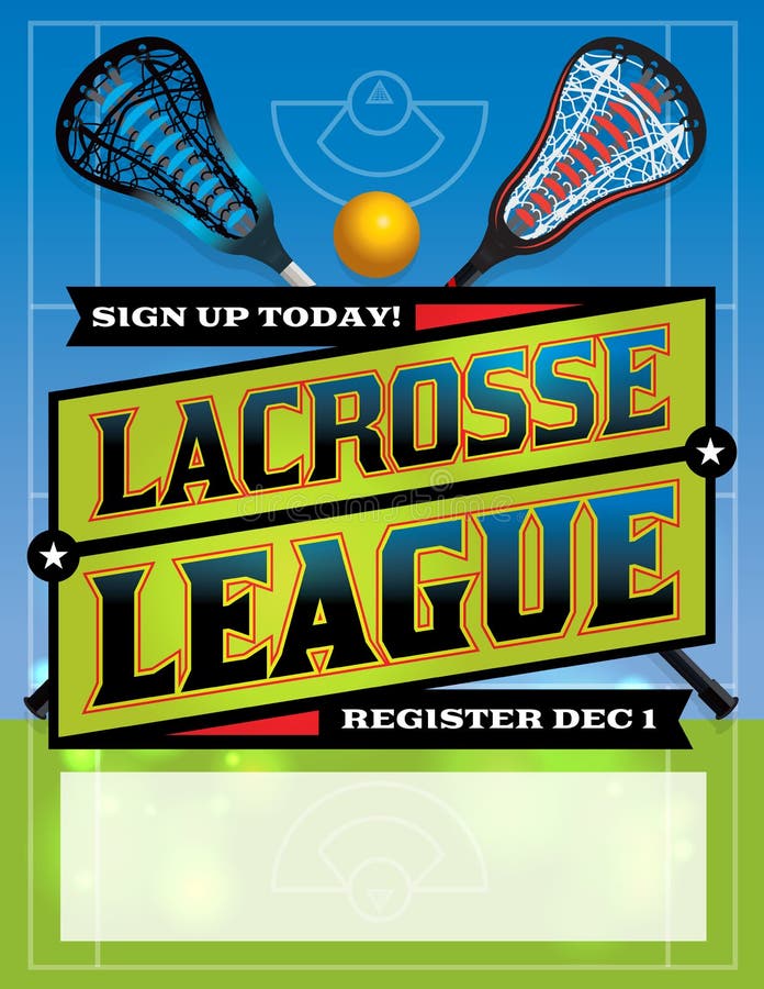 Lacrosse Tournament Flyer Template Stock Vector - Illustration of ...