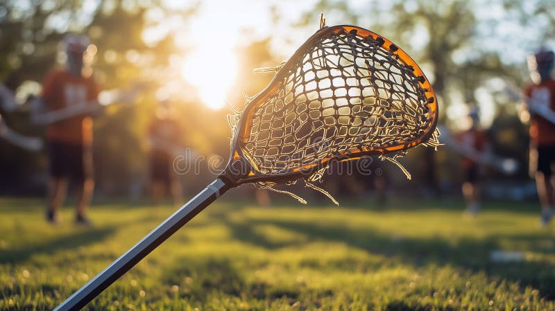 A Lacrosse Stick with a Netted Head is Prominently Displayed in the ...