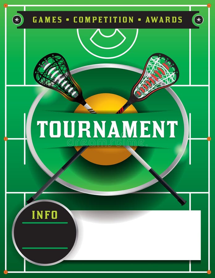Lacrosse Tournament Flyer Template Stock Illustration - Illustration of ...