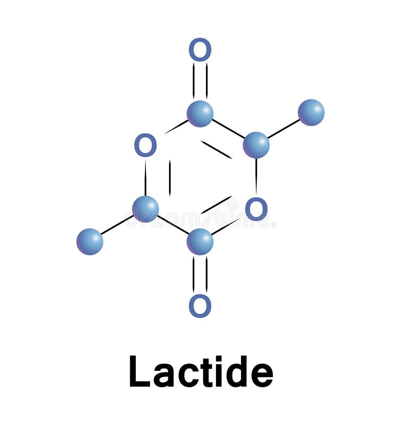 Lactide vector molecule stock vector. Illustration of lactide - 83394426