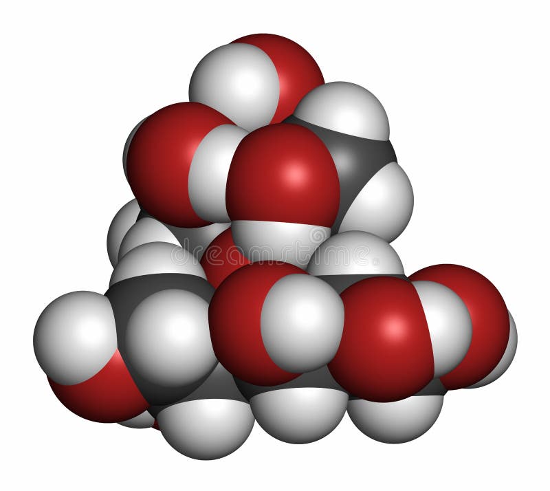 Lactitol Sweetener and Laxative Molecule Stock Vector - Illustration of ...
