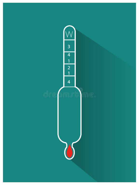 Lactometer, Laboratory Equipment Stock Vector - Illustration of ...
